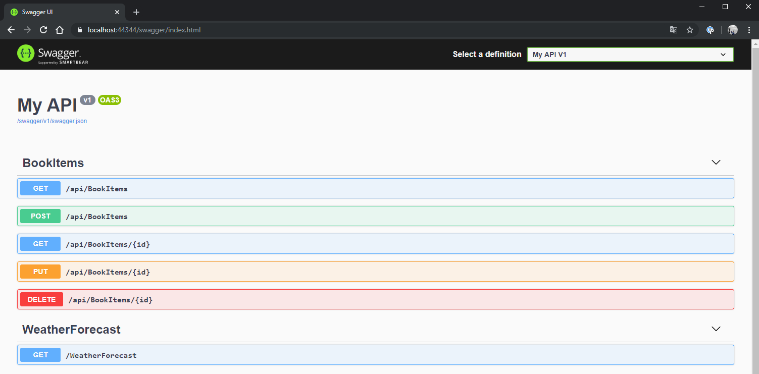 Creazione di una Web API ASP.NET Core con implementazione dello strumento Swagger